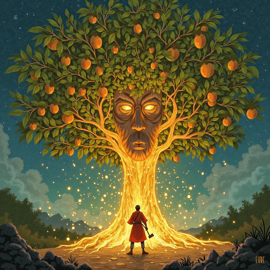 Page 5 – The Curse Begins Text: As Kareem struck the tree, it shook ...