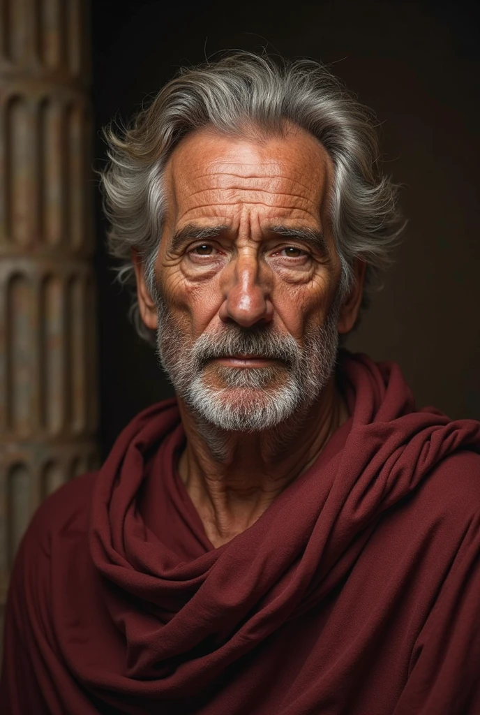 portrait of an older man, exudes majesty , intelligent and somewhat ...