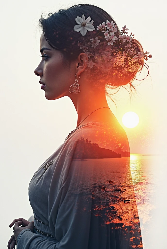 High quality, 8K Ultra HD, A beautiful double exposure that combines an ...