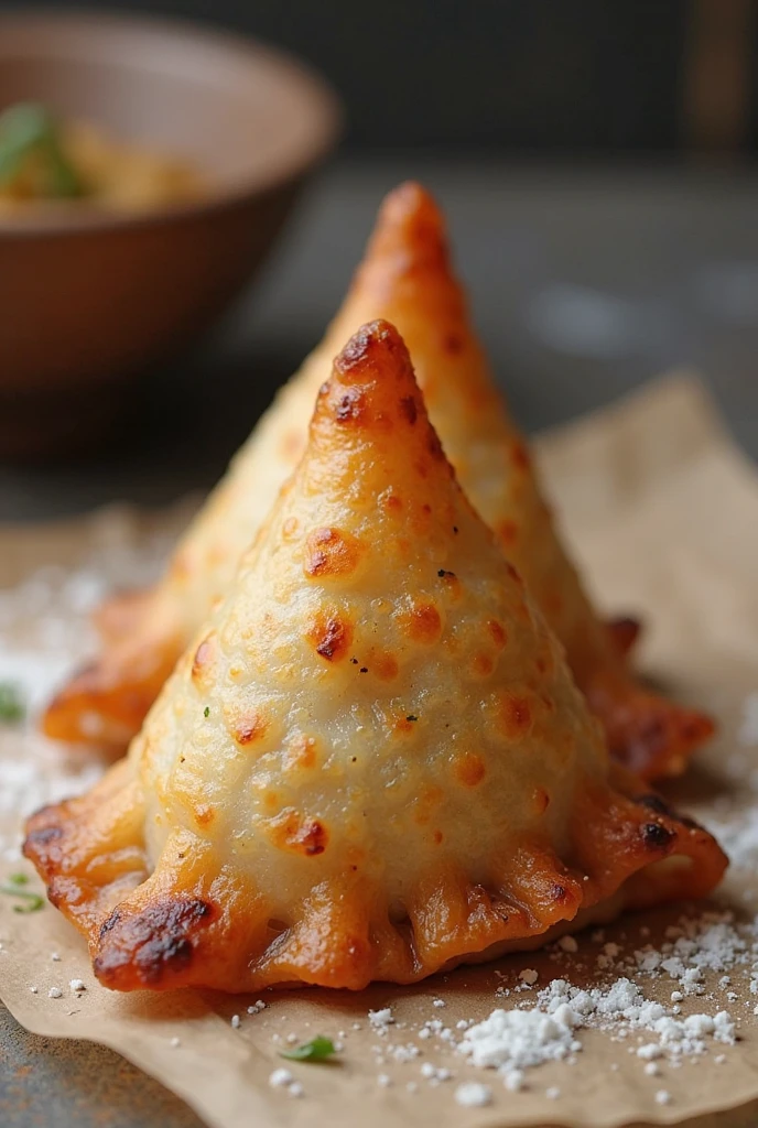 Potato samosa 1 bite - SeaArt AI