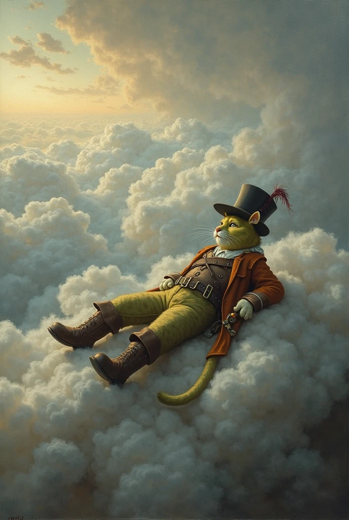 Generate the paint of "The Walker on the Sea of Clouds" by Friedrich ...
