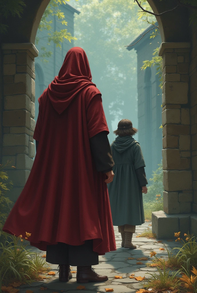 In a humble village nestled under the mountains of Aethelgard - SeaArt AI