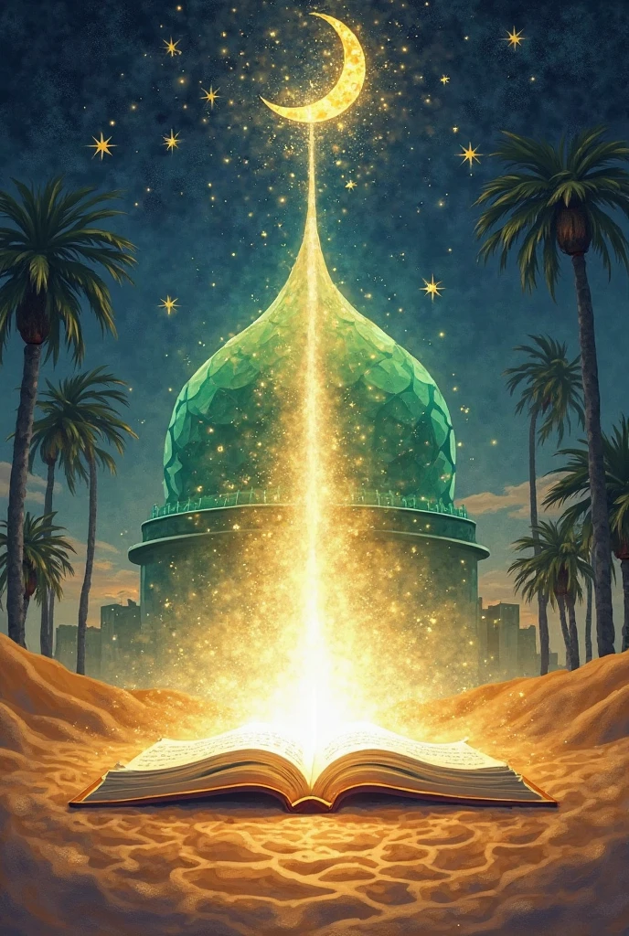 An Islamic symbolic abstract artwork titled "Seerat-un-Nabi ﷺ in the ...