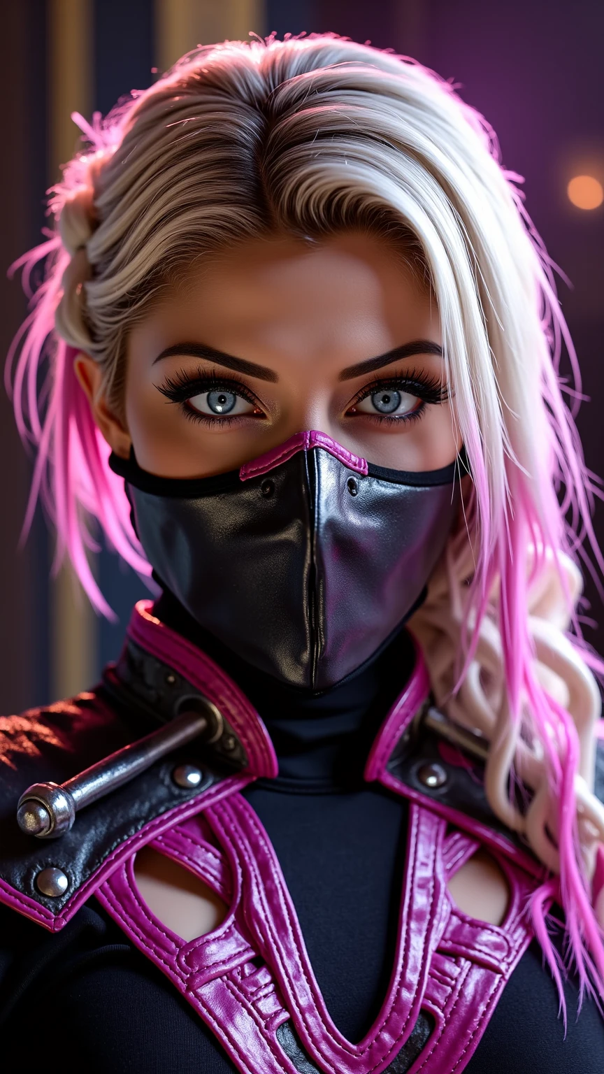 Ultra-realistic close-up portrait of Alexa Bliss reimagined as Mortal ...