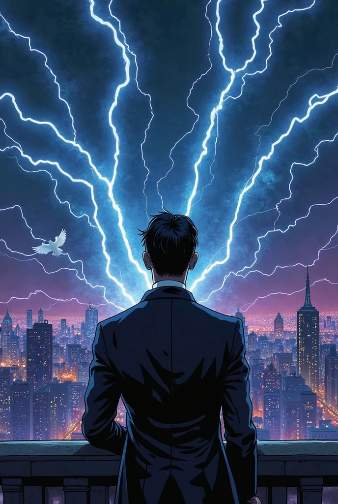 Comic book back cover, Realistic cartoon style, a color, high detail ...
