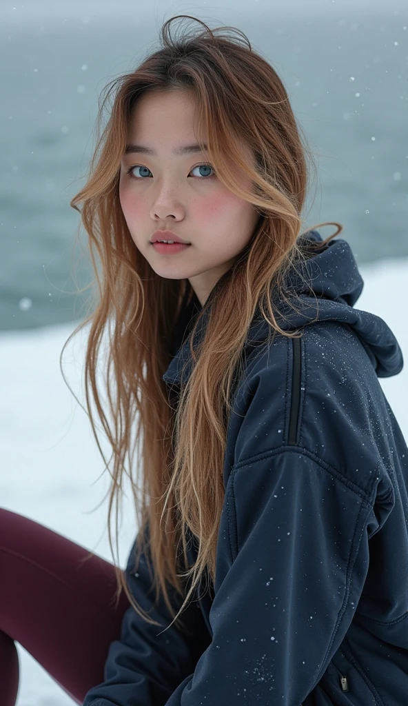 ENVIRONMENT THEME: POLAR PLUNGE CHALLENGE. **CHARACTER CORE - SeaArt AI