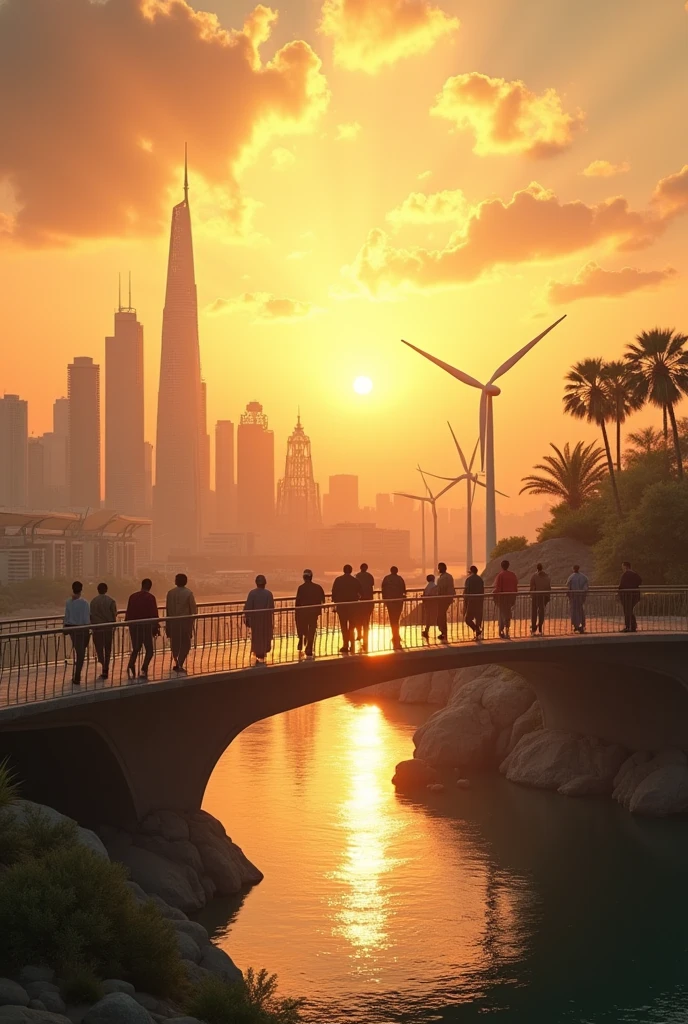 Ultra realistic cinematic illustration of Libya Vision 2050 ...