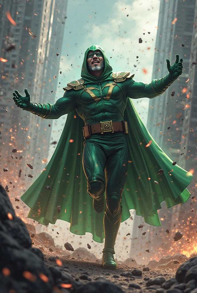 Mister Fantastic dabbing up Dr.doom - SeaArt AI