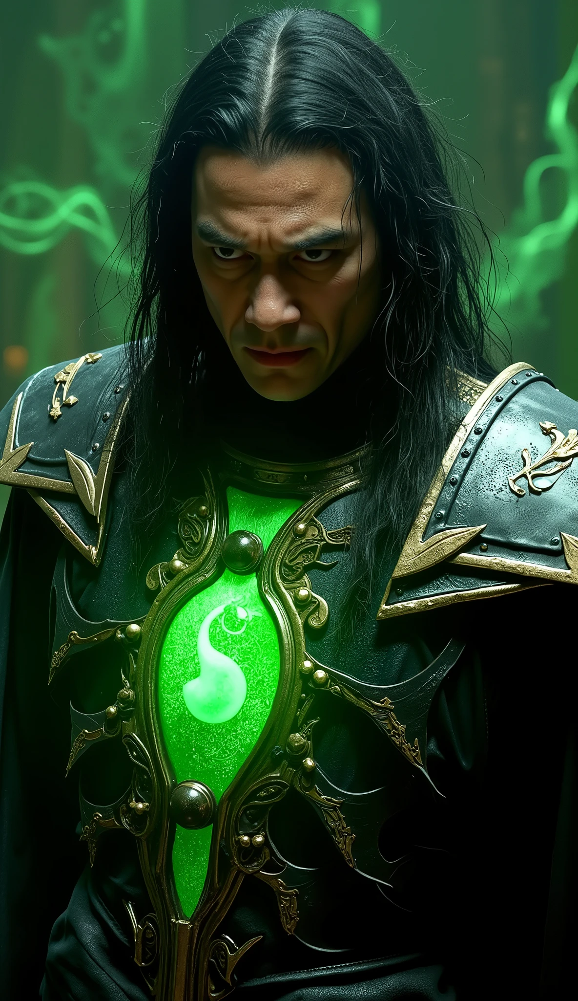 Heath Ledgers Ultra realistic 8K cinematic portrait of Shang Tsung from ...