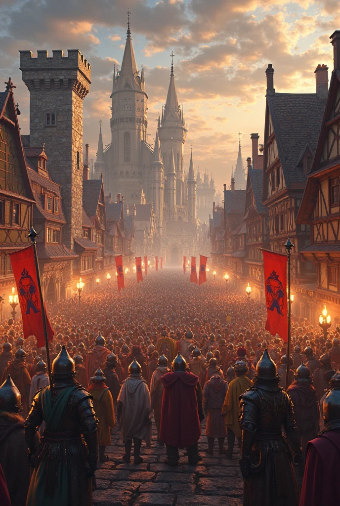 Victory celebration medieval - SeaArt AI