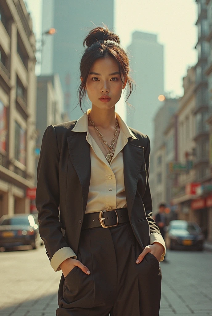 Generate a vintage-style photo of a Gangnam woman - SeaArt AI