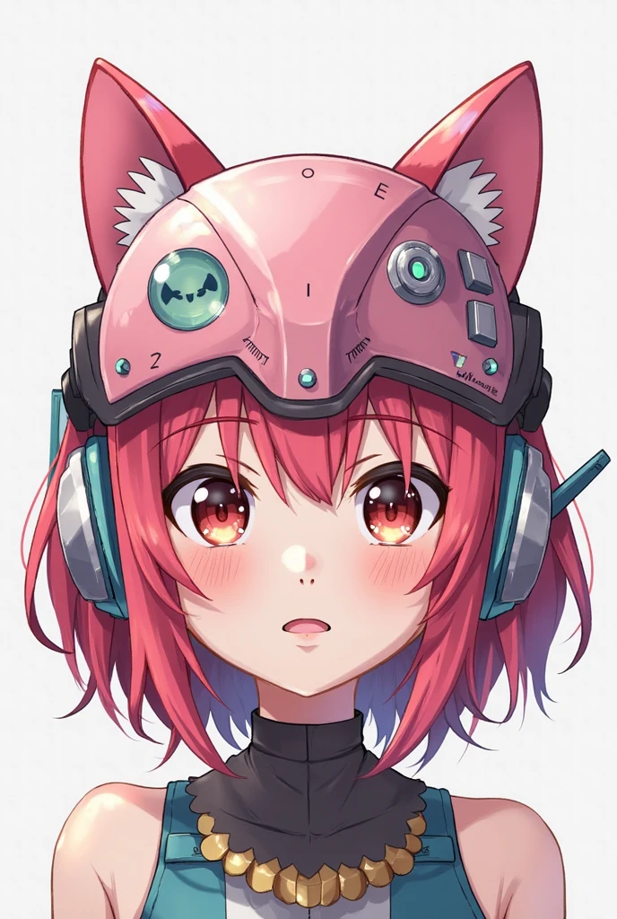 "Felix Argyle (Ferris from Re:Zero) wearing a tank helmet with ...