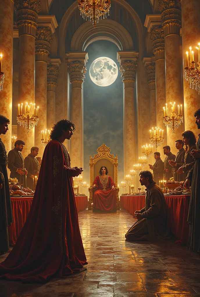 SCENE 1 – THE PALACE OF GREED (Servant Begging) “A grand medieval ...