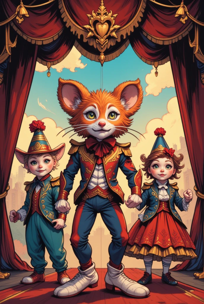Poster poster for a puppet and puppet theater in beautiful circus ...
