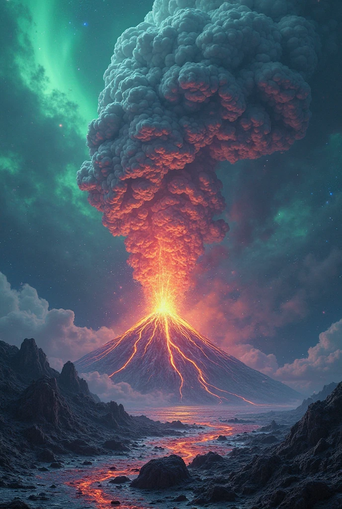 The awakening of ancient volcanoes: gigantic pillars of fire are ...