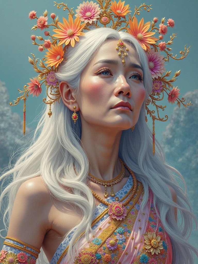 Generate master piece artistic color pencil drawing , water painting ...