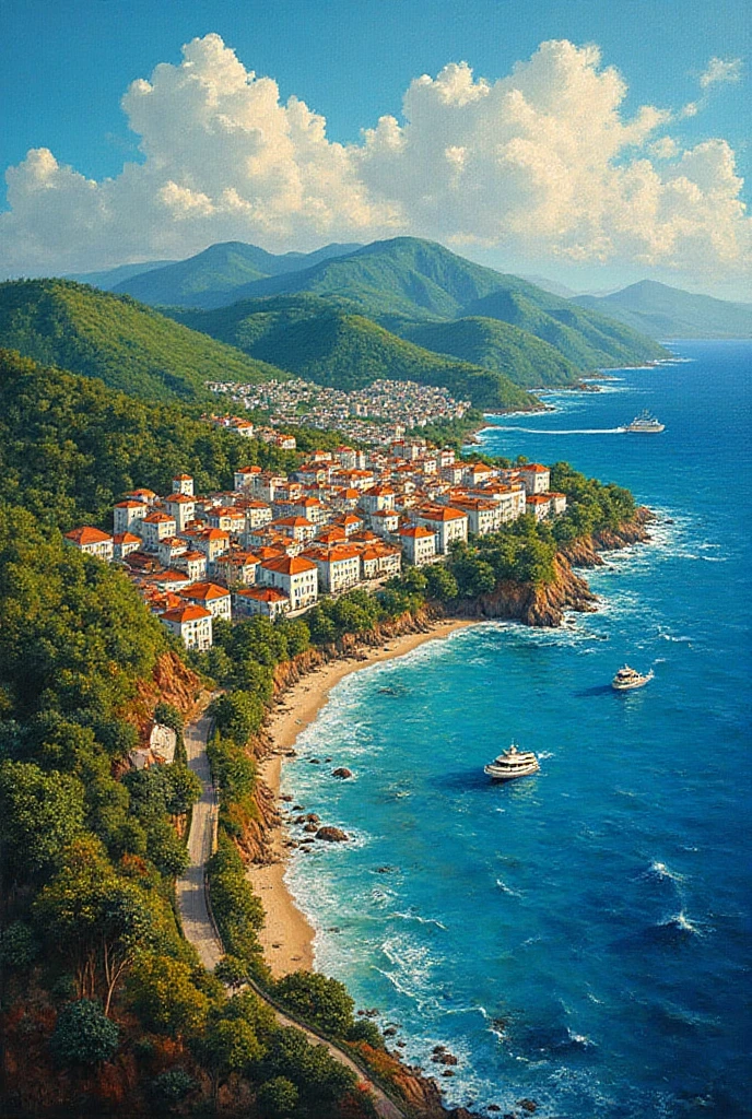 Please generate an image that conveys lyricism and epic sentiment ...