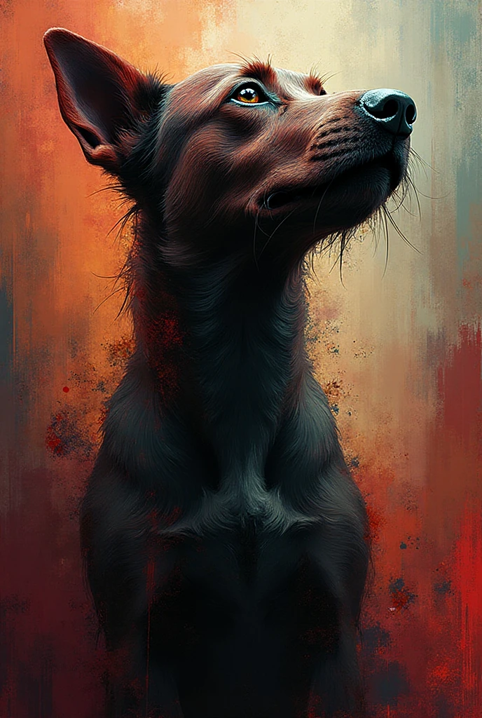 Abstract Dog Portrait background - SeaArt AI
