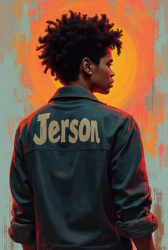 Person in 2D with the name of Jerson on the back - SeaArt AI