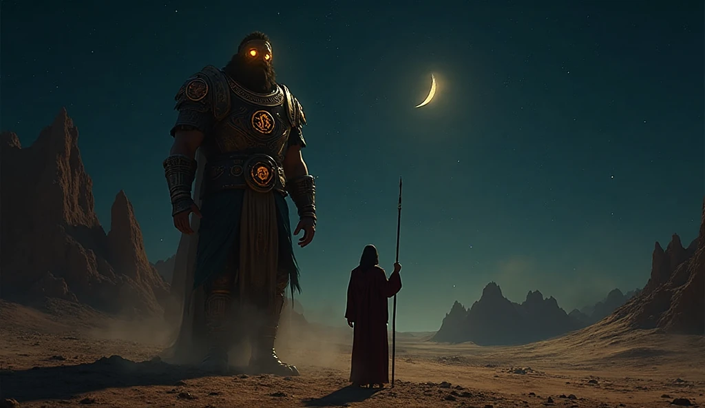 A photorealistic depiction of biblical times. A cinematic and ultra ...