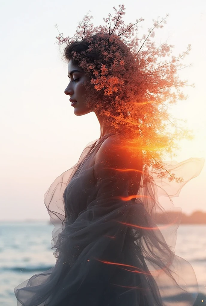 High quality, 8K Ultra HD, A beautiful double exposure that combines an ...