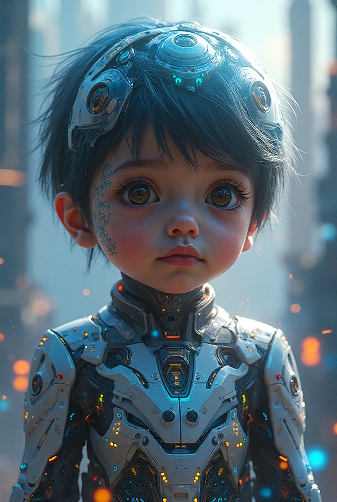 Cyborg child of the future - SeaArt AI