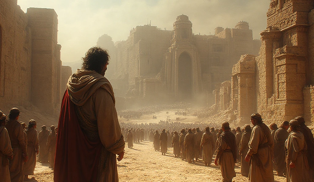 Cain building the first city named after Enoch, ancient stone city ...