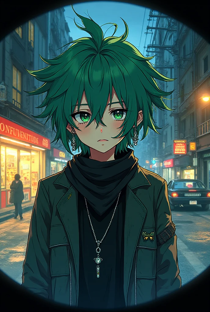 Illustration in anime style inspired by Gachii Akuta, with strong ...