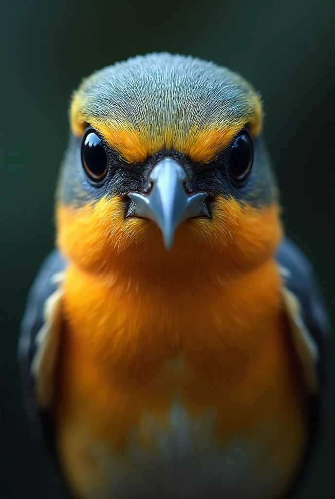 A captivating close-up of a small bird helps to fix the eyes on the ...