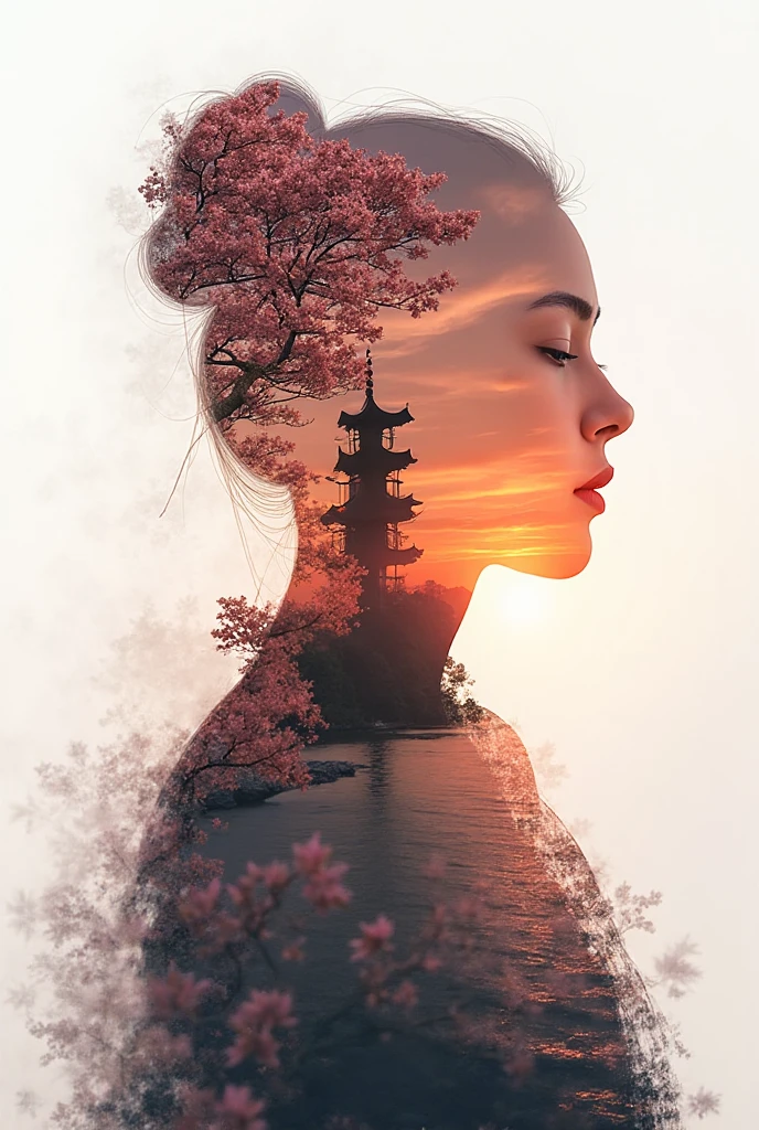 High quality, 8K Ultra HD, A beautiful double exposure that combines an ...