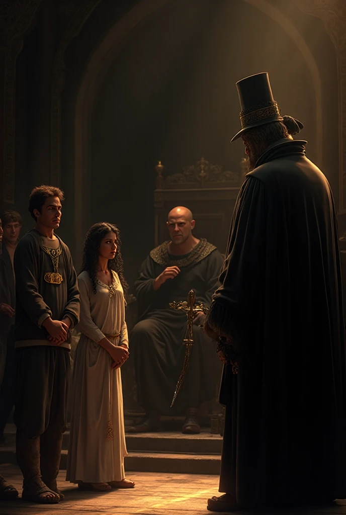 Animation in classic theatrical style, Renaissance atmosphere of Venice ...