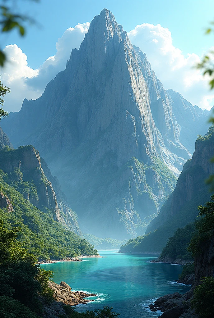 Mahadev mountain face 4k HDR landscape high hill island - SeaArt AI