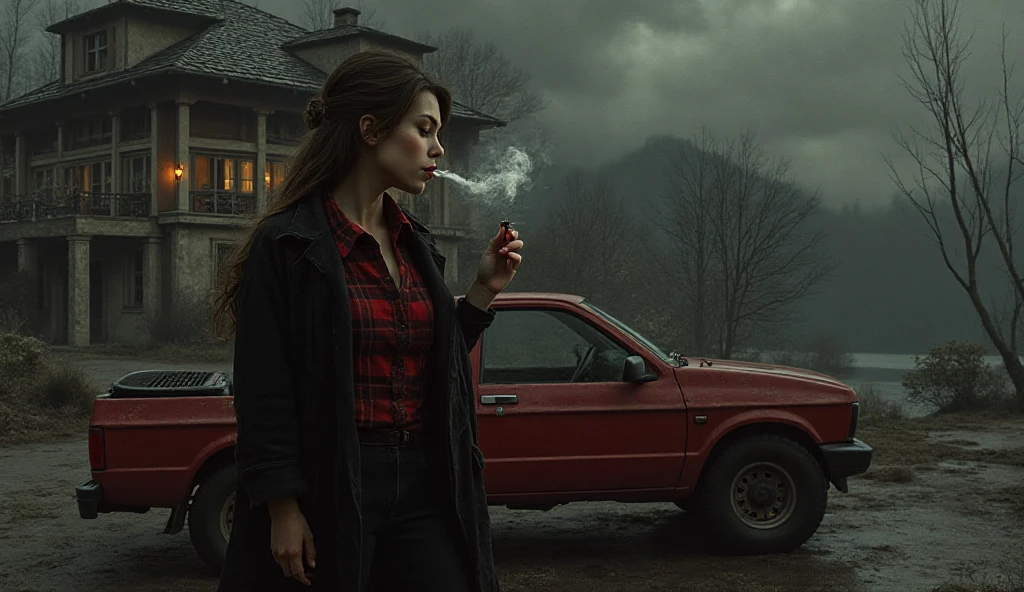 , taking a prototype of Gustave Doré's painting, the style of the image ...