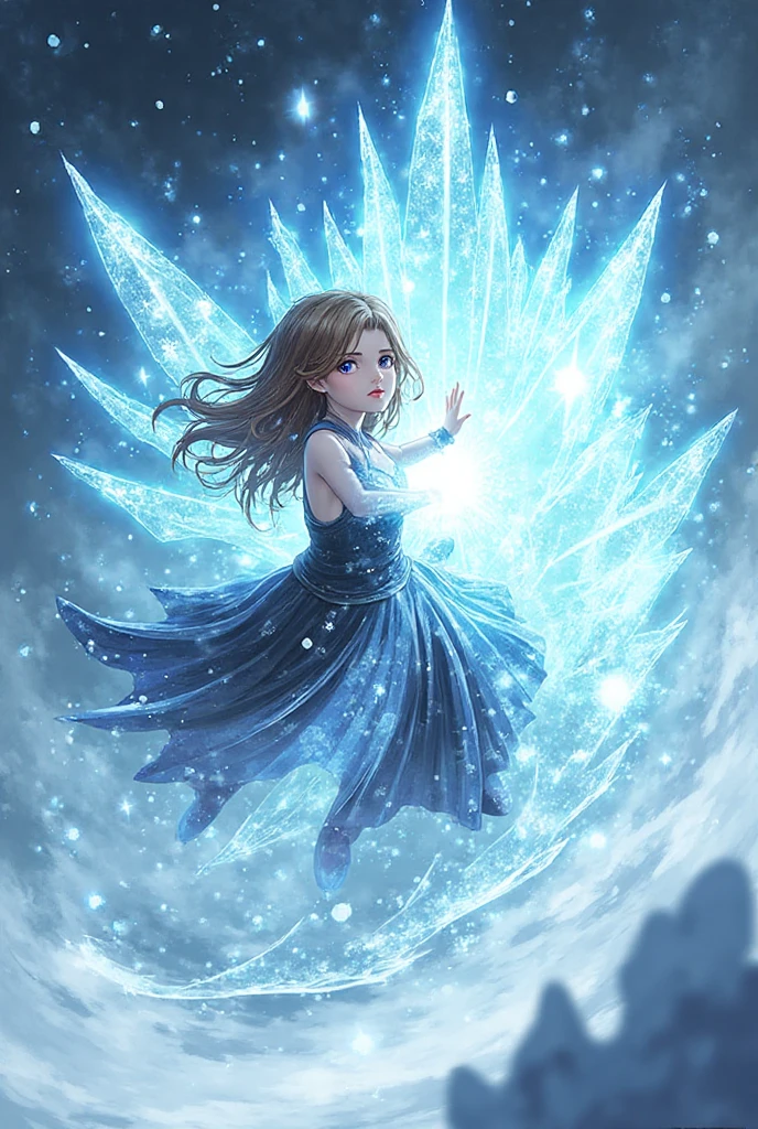 Talia channeled her icy powers, and beams of shimmering frost ...