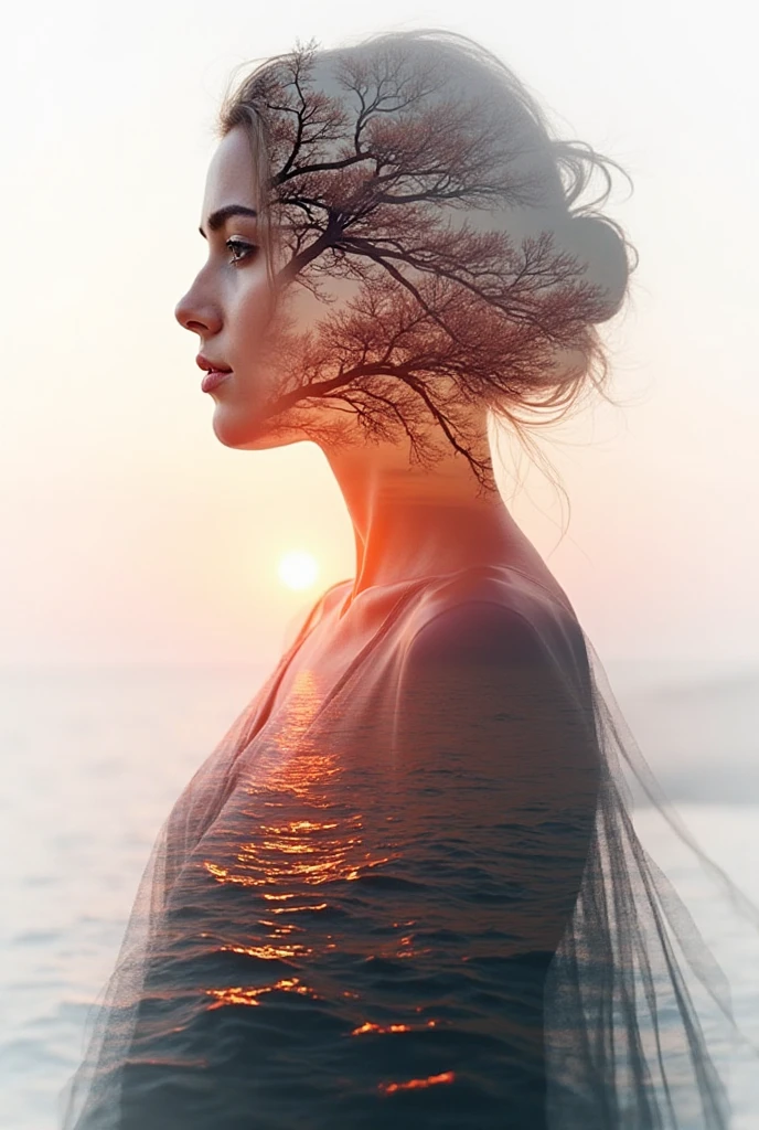 High quality, 8K Ultra HD, A beautiful double exposure that combines an ...