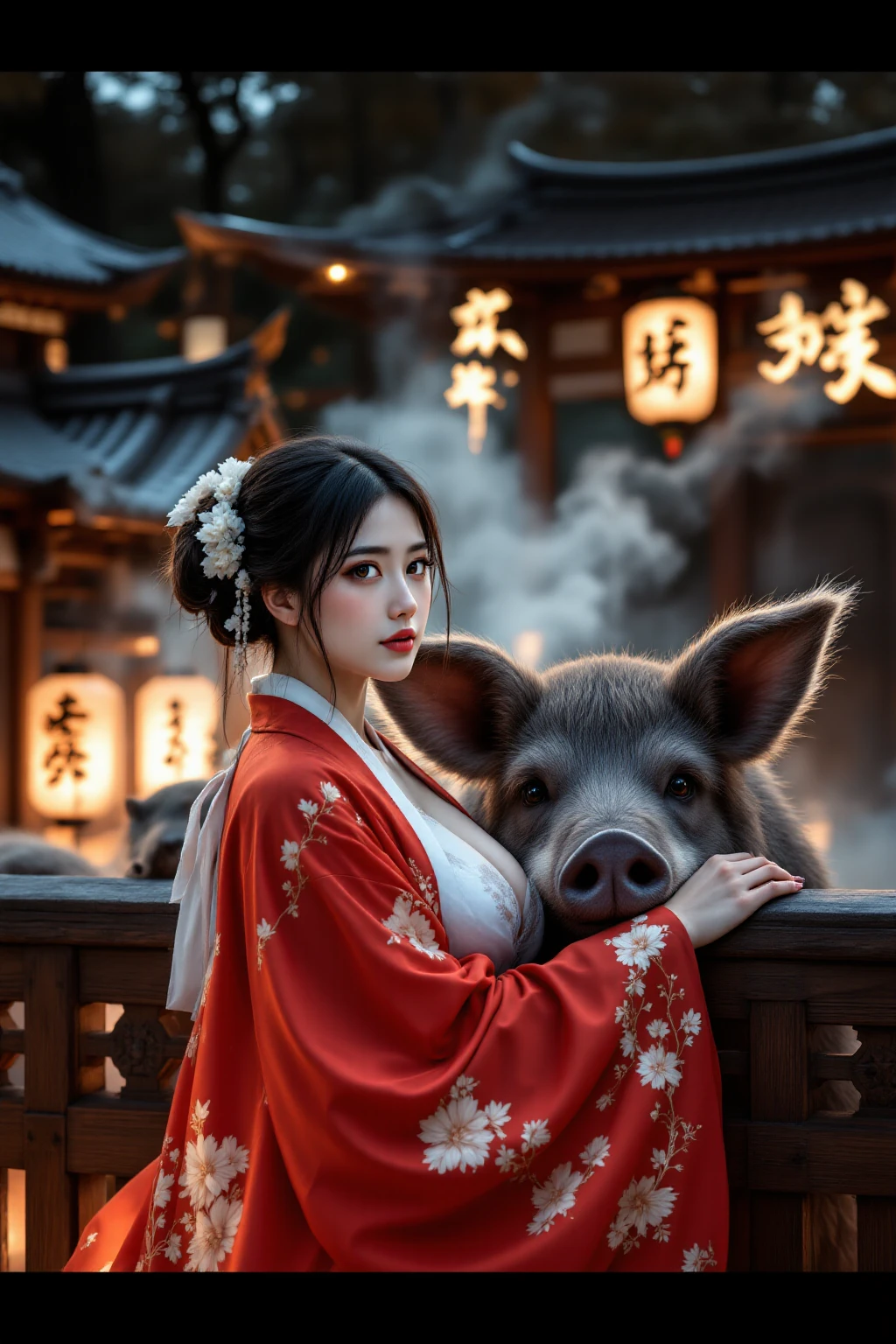 Ultra-detailed hyperrealistic photograph of a breathtaking adult female goddess - SeaArt AI