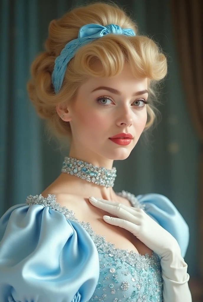 Cinematic ultra-realistic portrait of Cinderella in vintage fairytale ...
