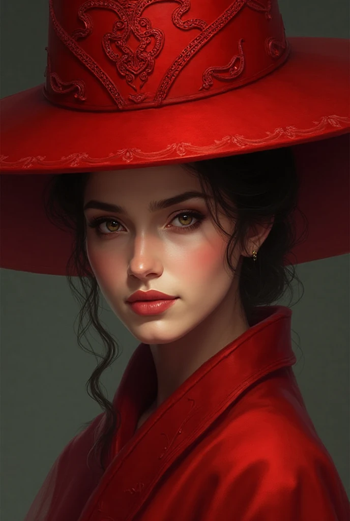Princess Jalila Bint Ali wears a red hat - SeaArt AI