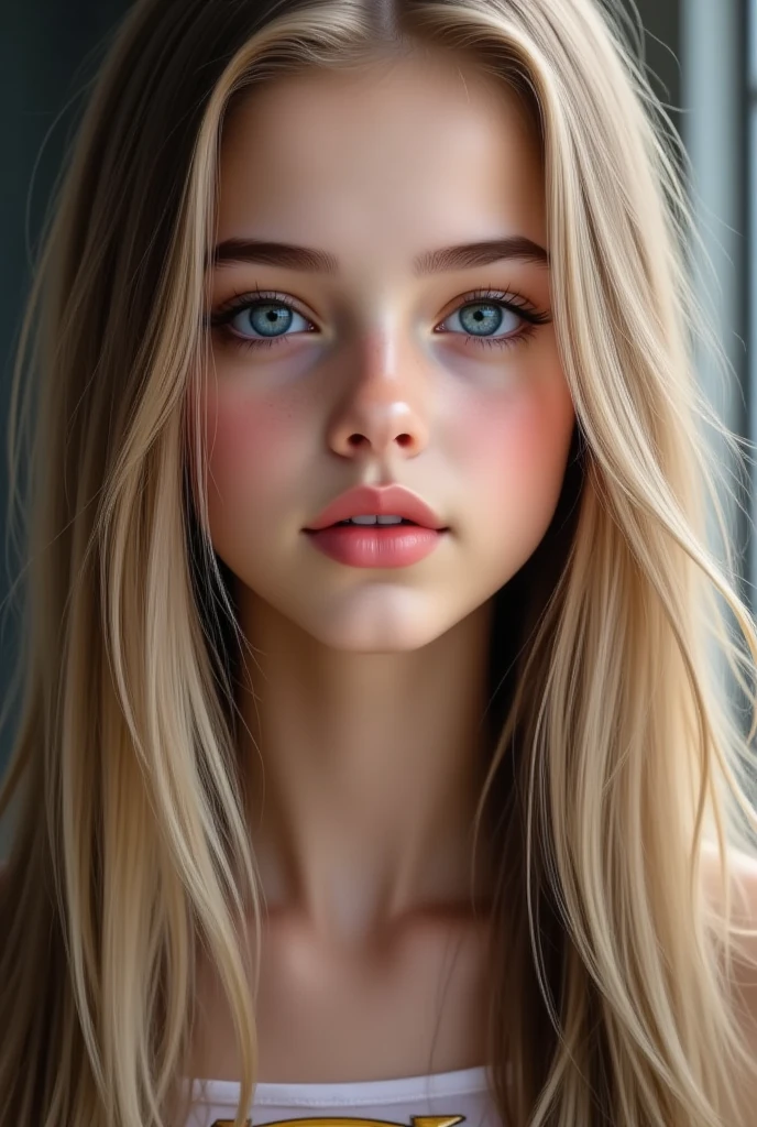 Ordinary person selected, A very beautiful teenage girl with long ...