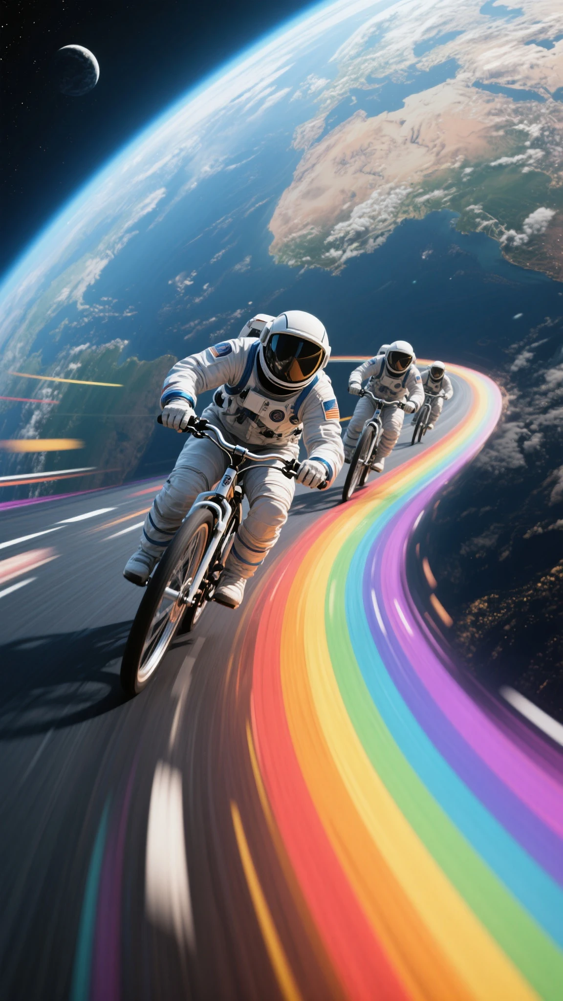 Cycling Up Rainbow Road