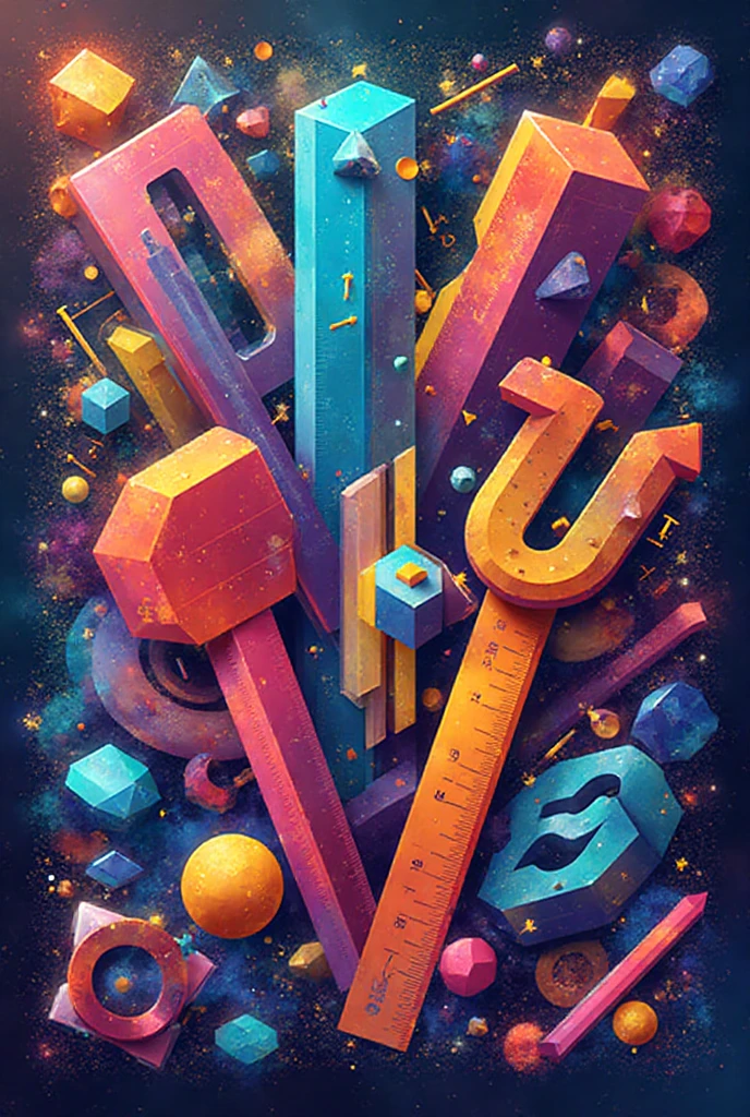Mathematics textbook cover design. Bright and vibrant colors Add ...