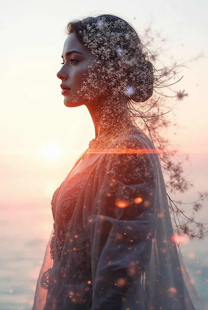 High quality, 8K Ultra HD, A beautiful double exposure that combines an ...