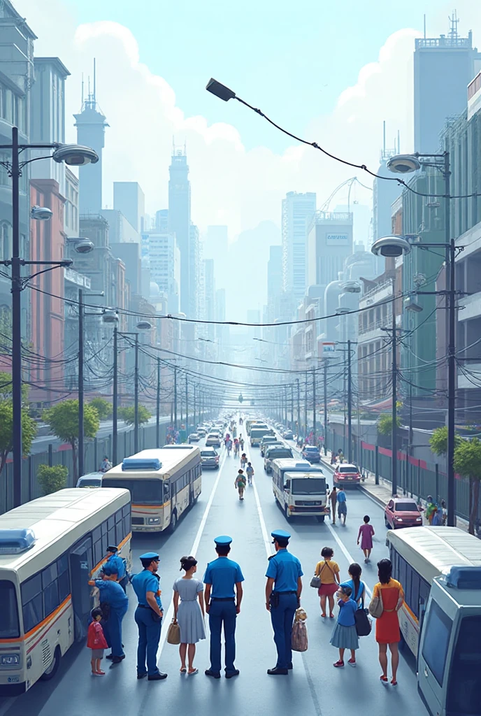 "cover of a magazine about public safety in a peripheral city - SeaArt AI