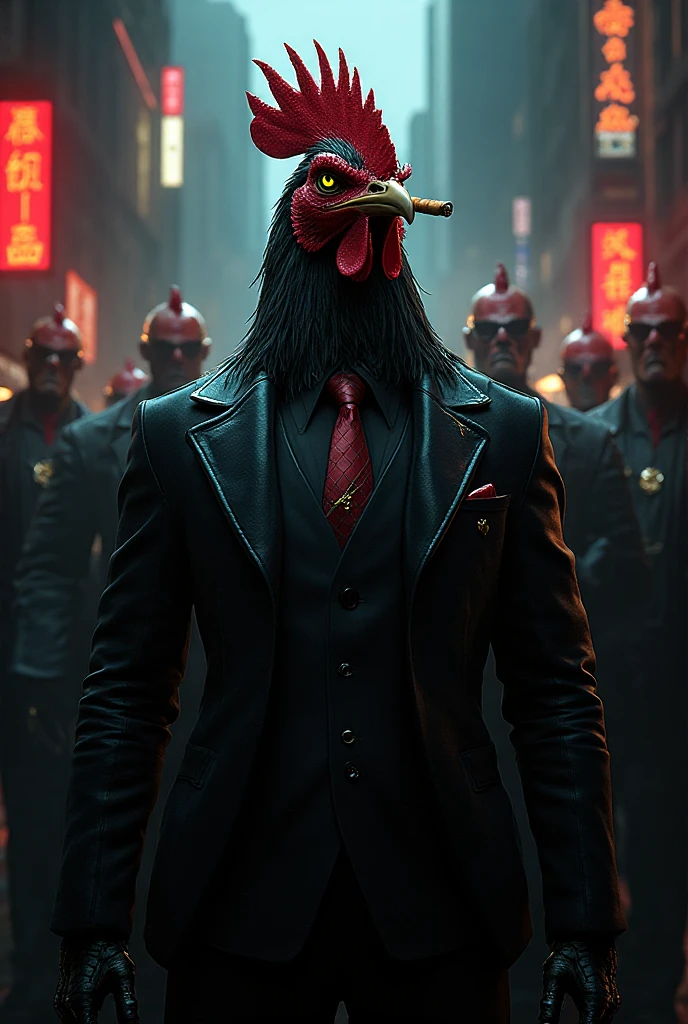 Mafia Chicken - SeaArt AI