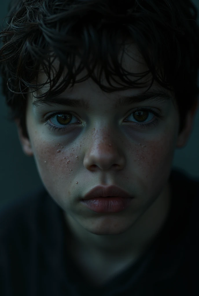 A chilling scene of a young boy, Arthur, trapped in a dark, nightmarish ...