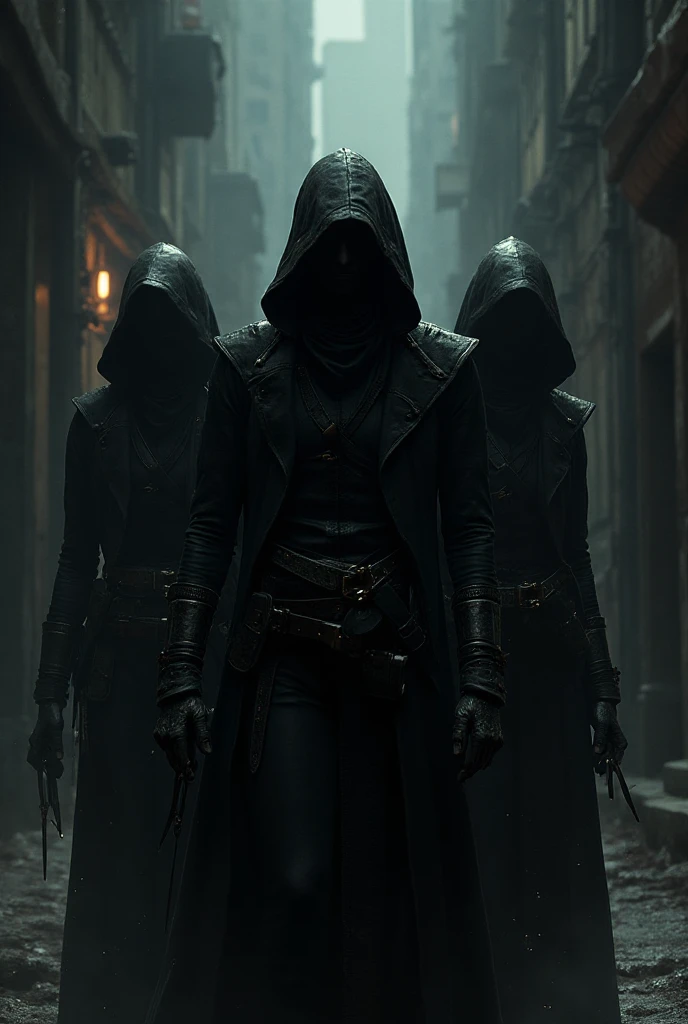 Create an image of a group of assassin friends - SeaArt AI