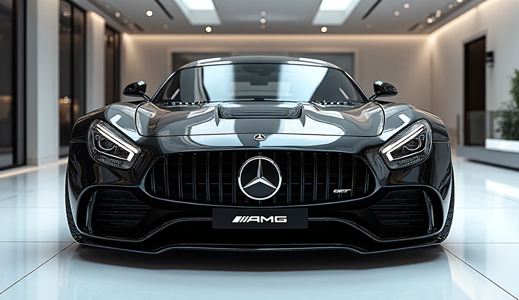 Design car (front) , view of a ultra luxurious 2025 Mercedes - SeaArt AI