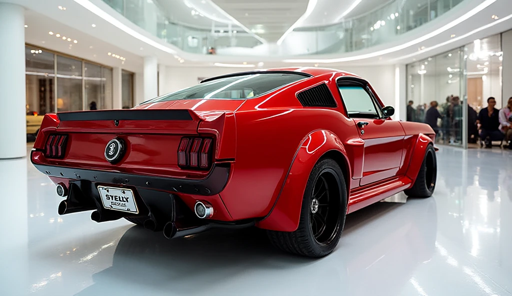 Back left right side A luxurious, camera (1965 Shelby GT350R - SeaArt AI