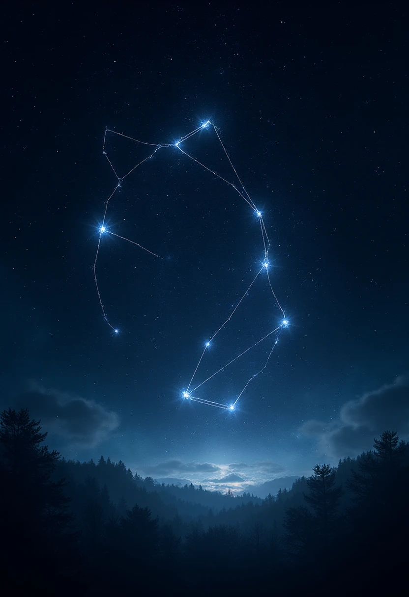 High resolution panoramic star chart，Spectacular midnight starry sky ...