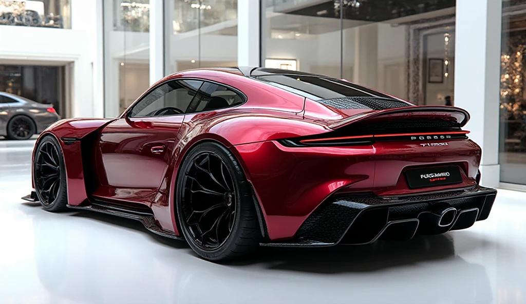 Design back full car back right side, view of a ultra luxurious 2026 ...